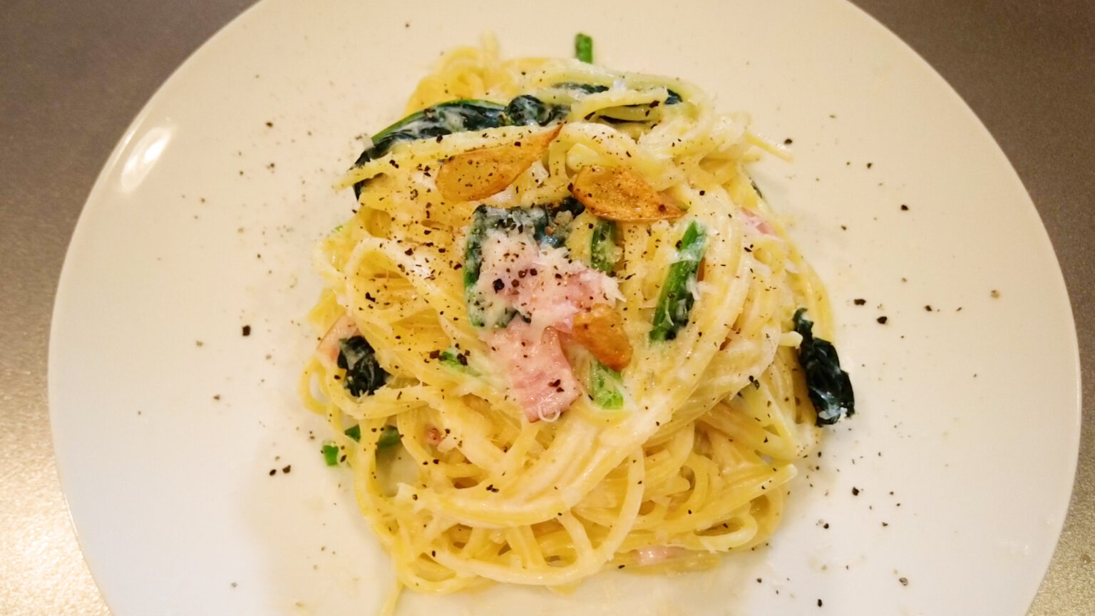 Tofu Spaghetti with Cream Sauce – AYANA GOHAN